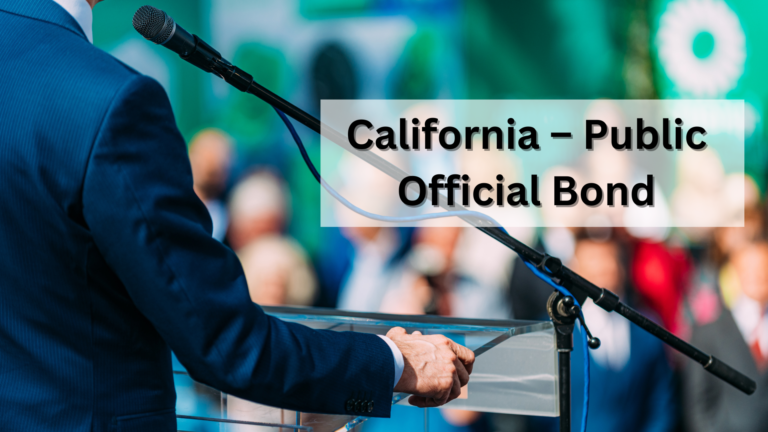 California – Public Official Bond
